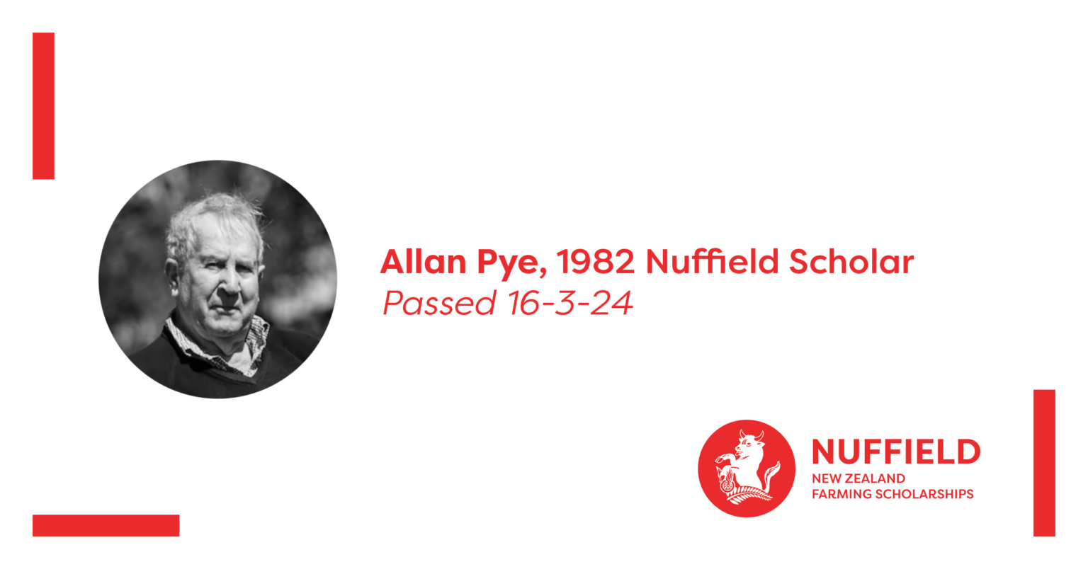Allan Pye, 1982 Nuffield Scholar, passes. | Rural Leaders