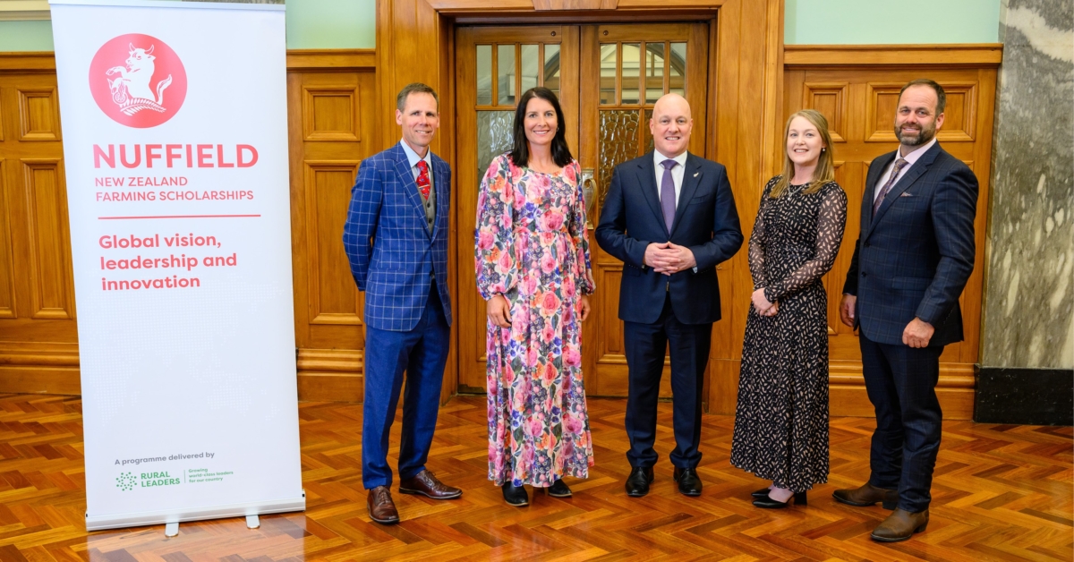 2025 Nuffield New Zealand Farming Scholarships awarded in Parliament ...